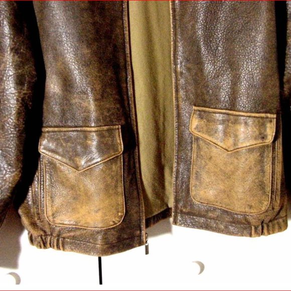 Collezione | Jackets & Coats | Vtg Distress Browngreen Collezione A2 ...